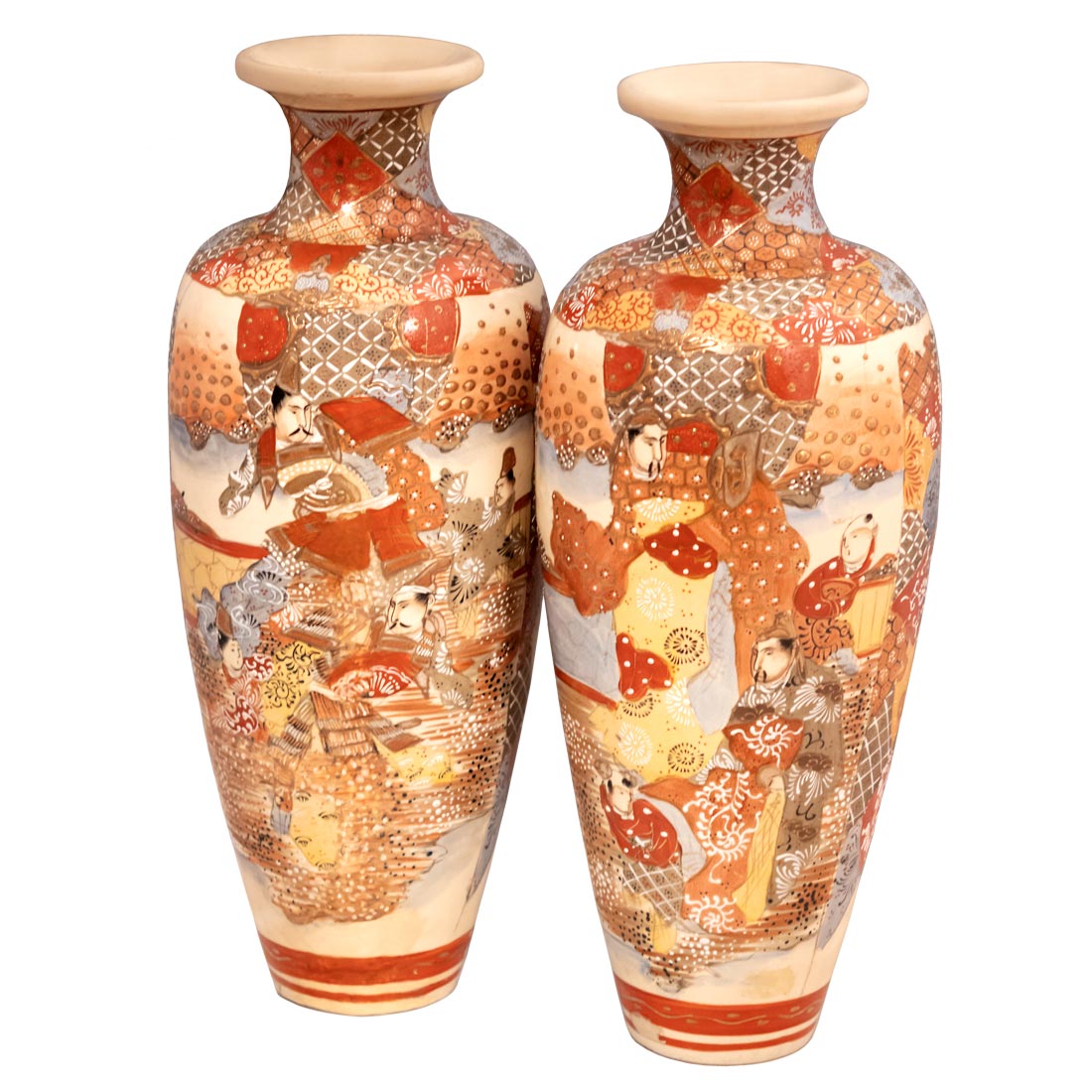 Ανάγλυφα Βάζα Satsuma | GT Tsangarakis